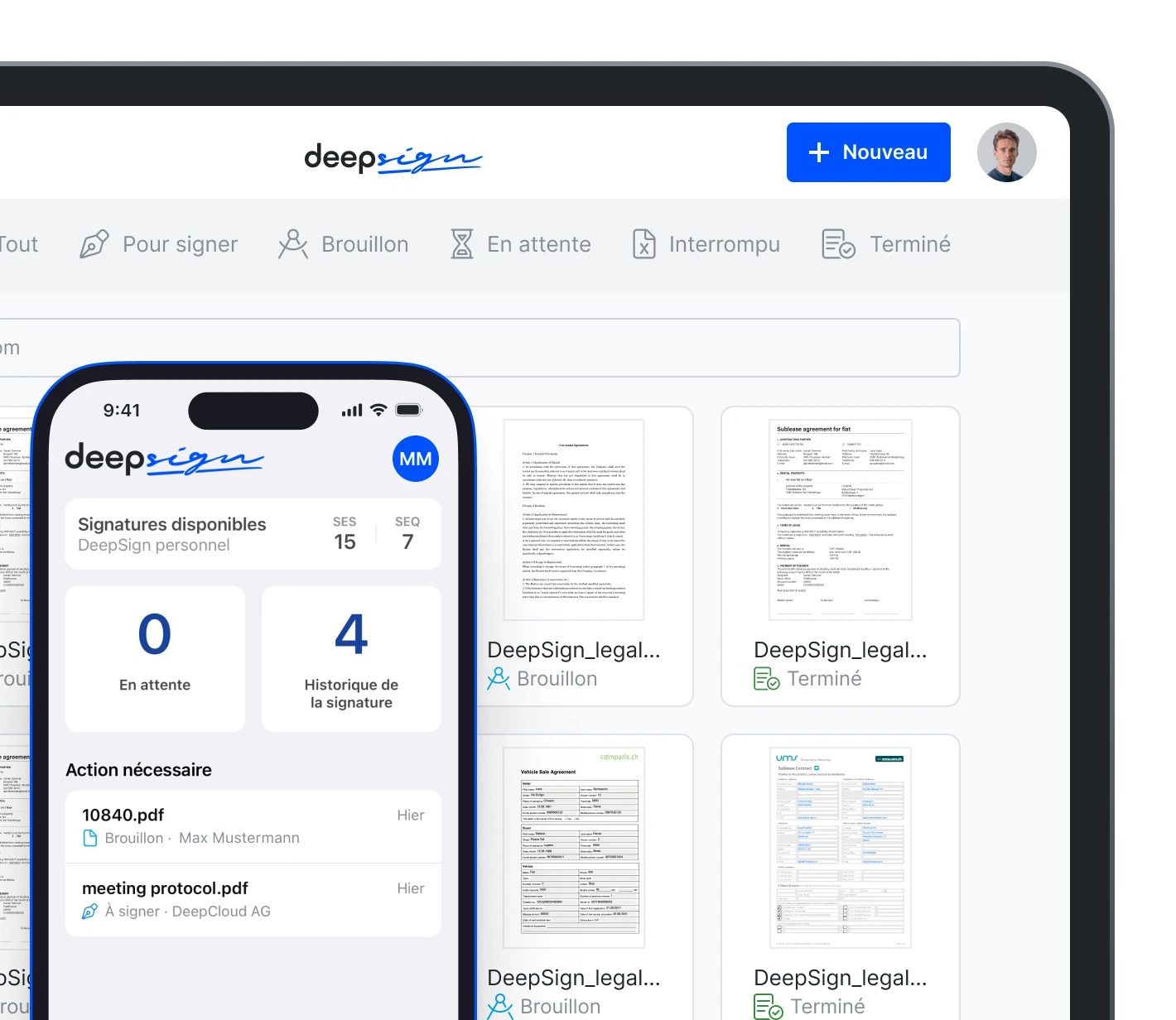 Signatures numériques de Suisse | DeepSign