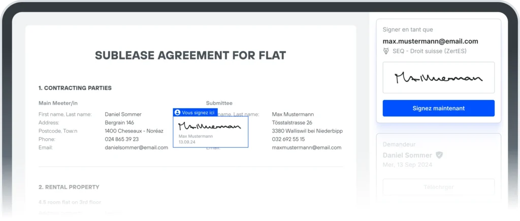 Signatures numériques de Suisse | DeepSign